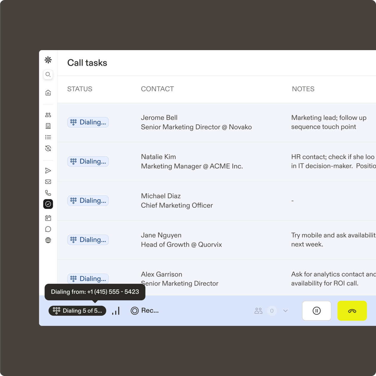 Dialer Software for Sales Teams | Apollo Dialer