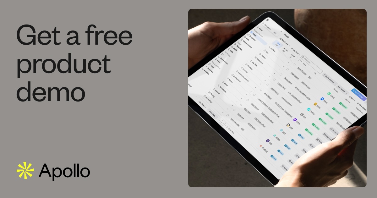 Demostración de Apollo | Vea nuestra plataforma de inteligencia de ventas en acción